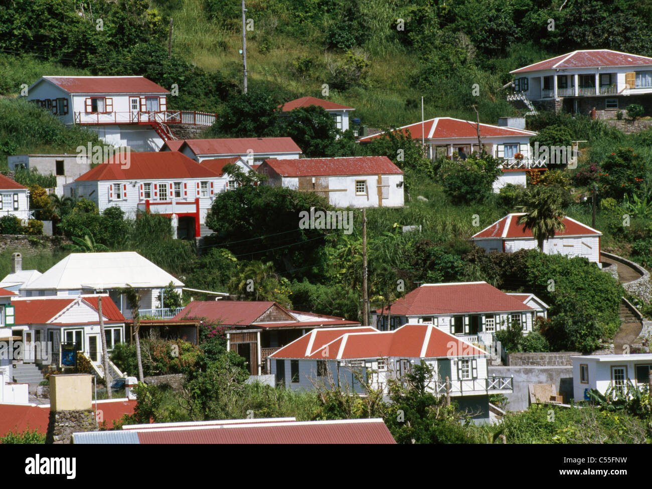 Saba caribbean architecture hi-res stock photography and images - Alamy