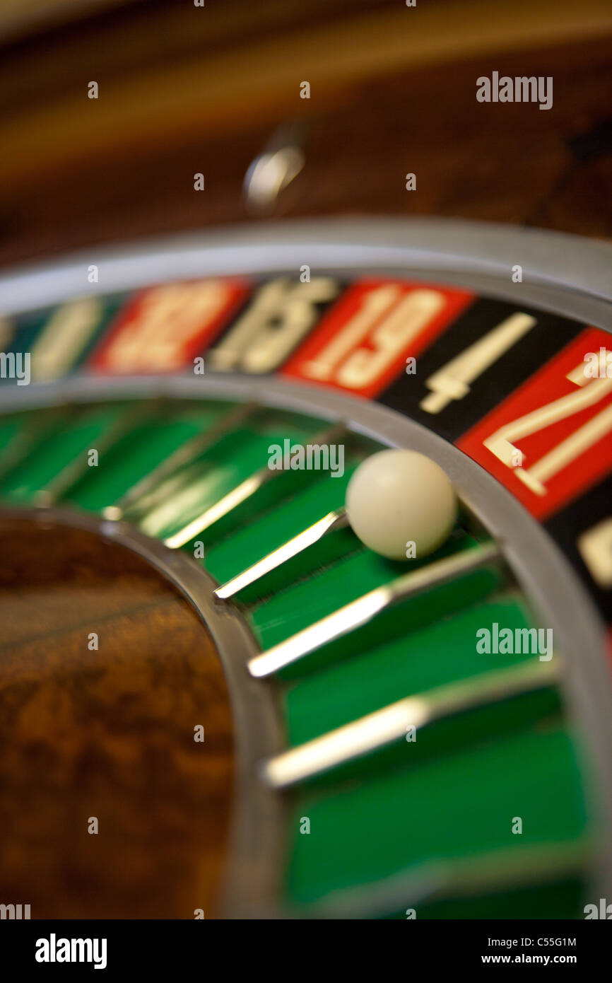 Roulette table close-up Stock Photo - Alamy