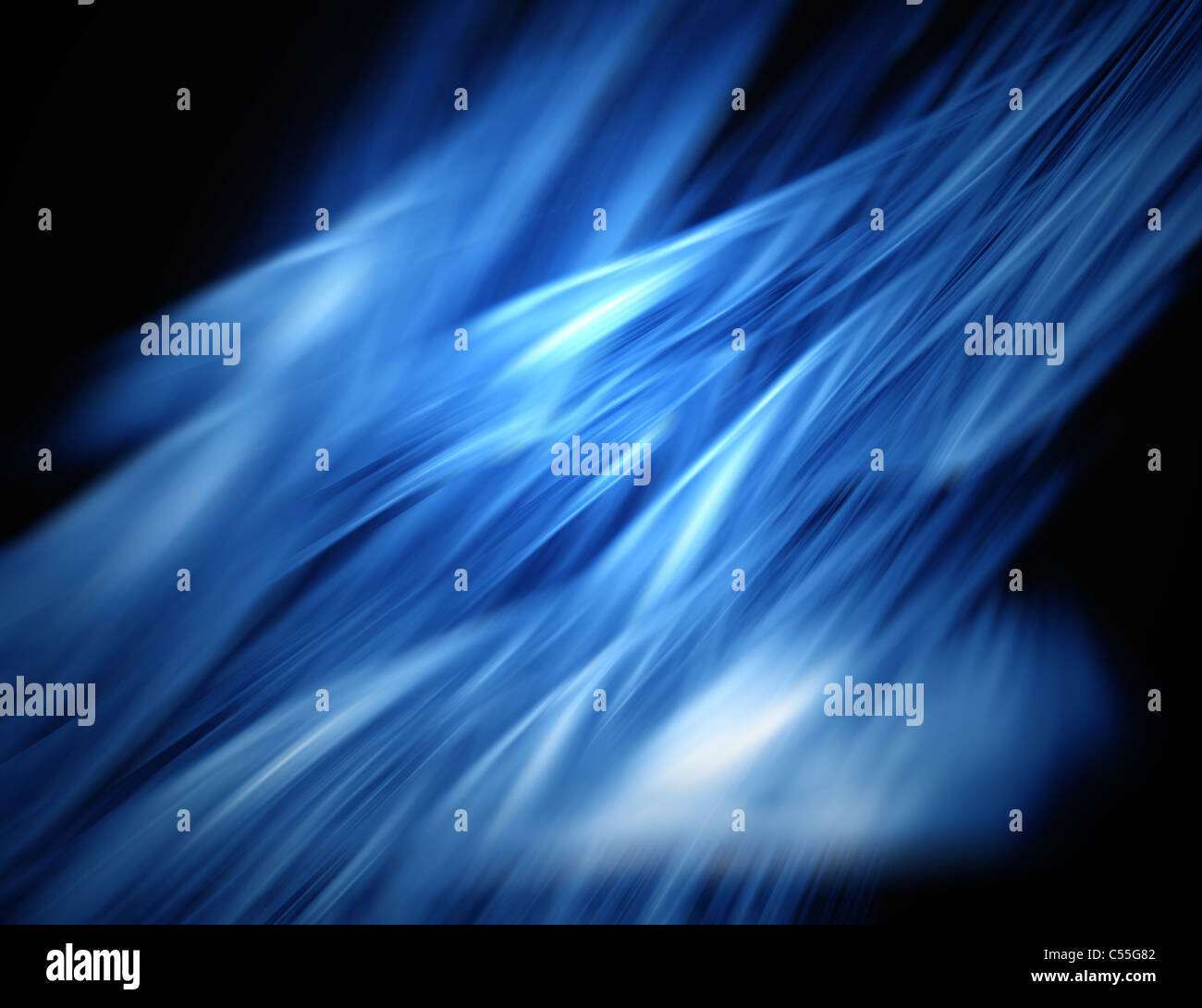 Blue fire desktop design Stock Photo - Alamy