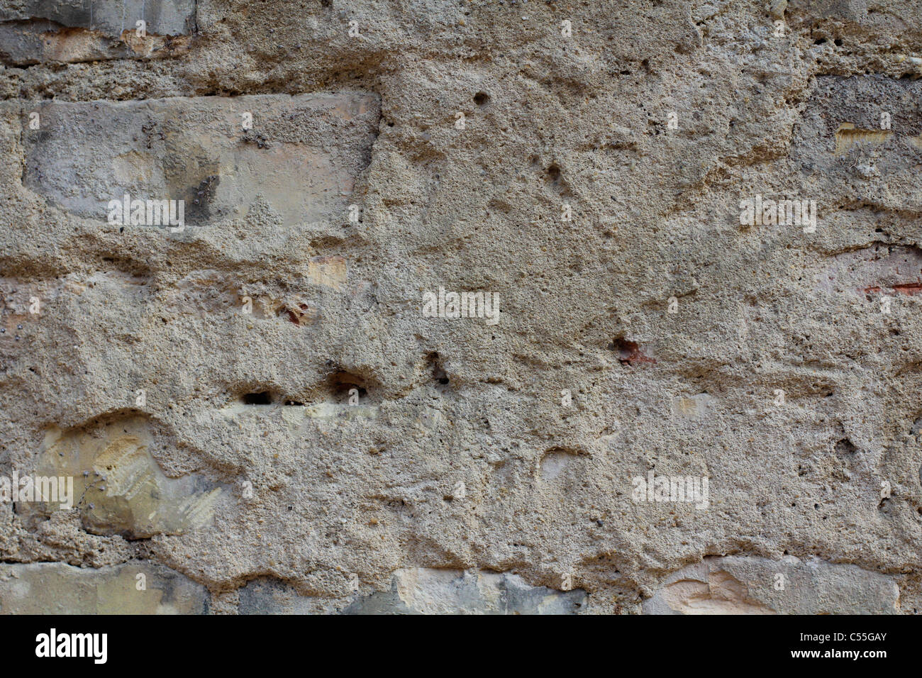 old brick wall with crumbling plaster Stock Photo - Alamy
