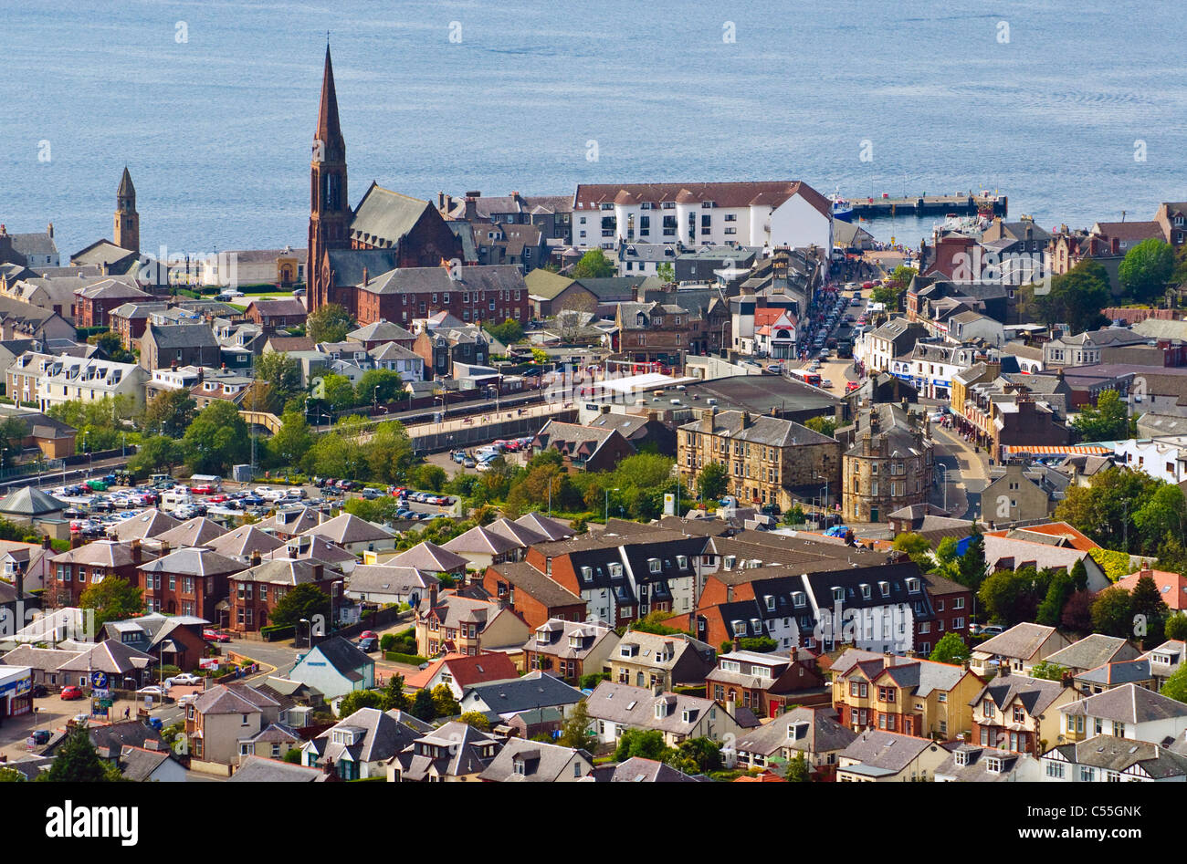 The Scottish seaside town of Largs Stock Photo - Alamy