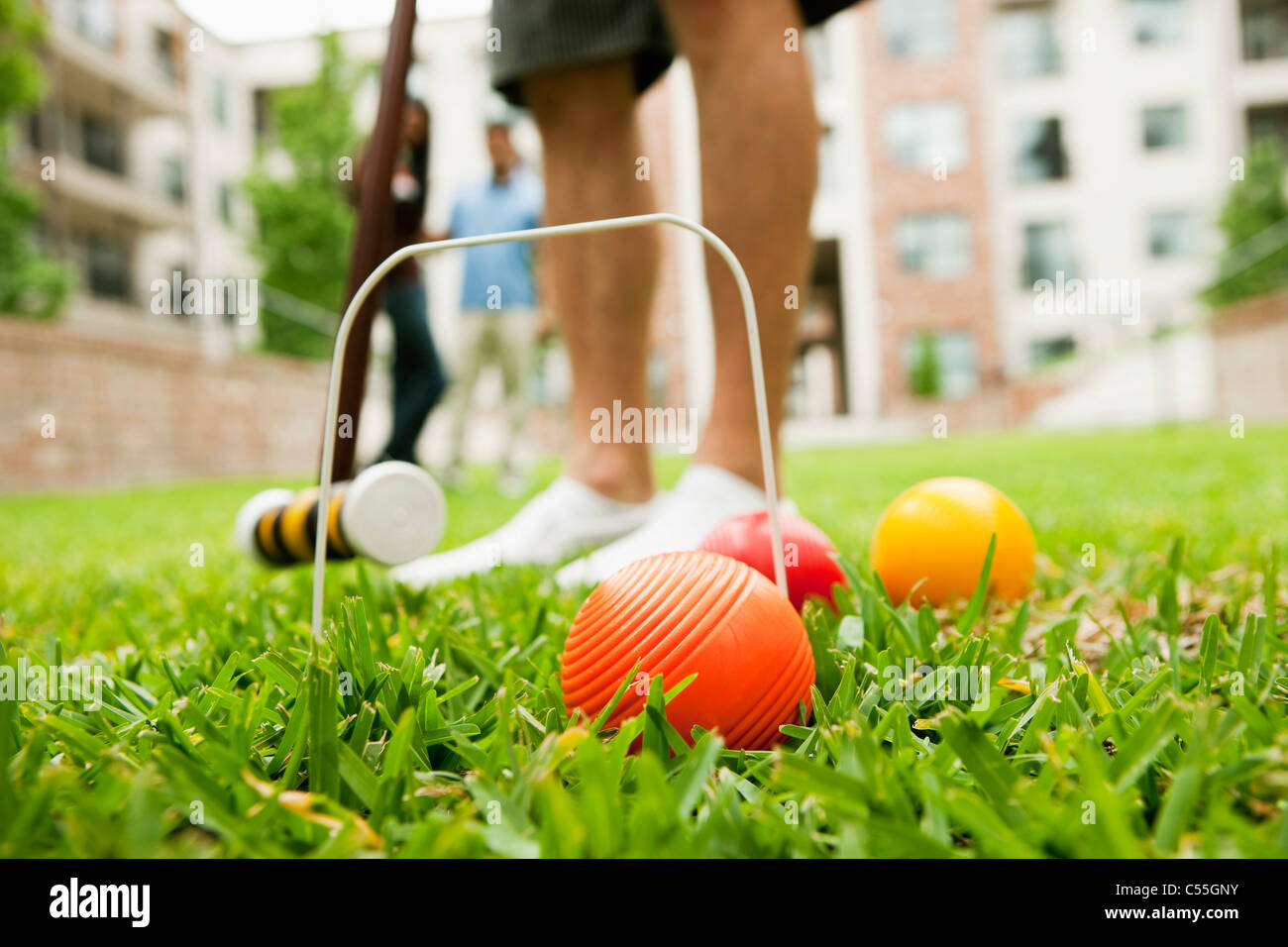 Croquet lawn young hi-res stock photography and images - Alamy