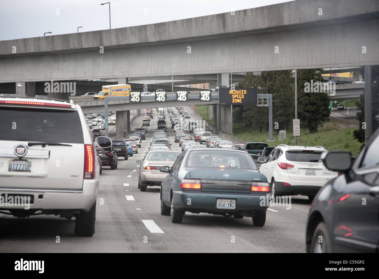 Seattle traffic jam hi-res stock photography and images - Alamy
