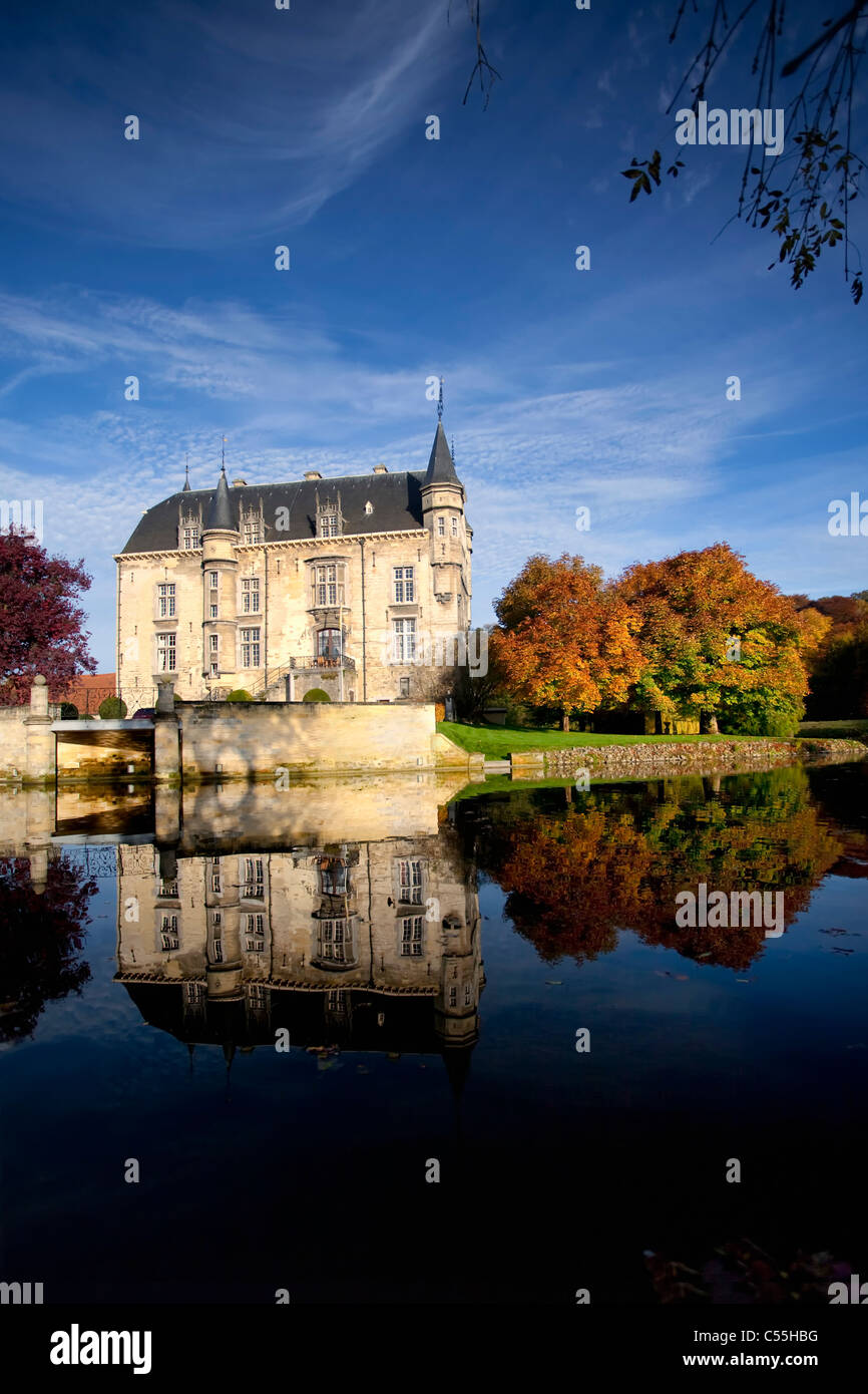 The Netherlands, Valkenburg, Estate and castle called Schaloen Stock ...