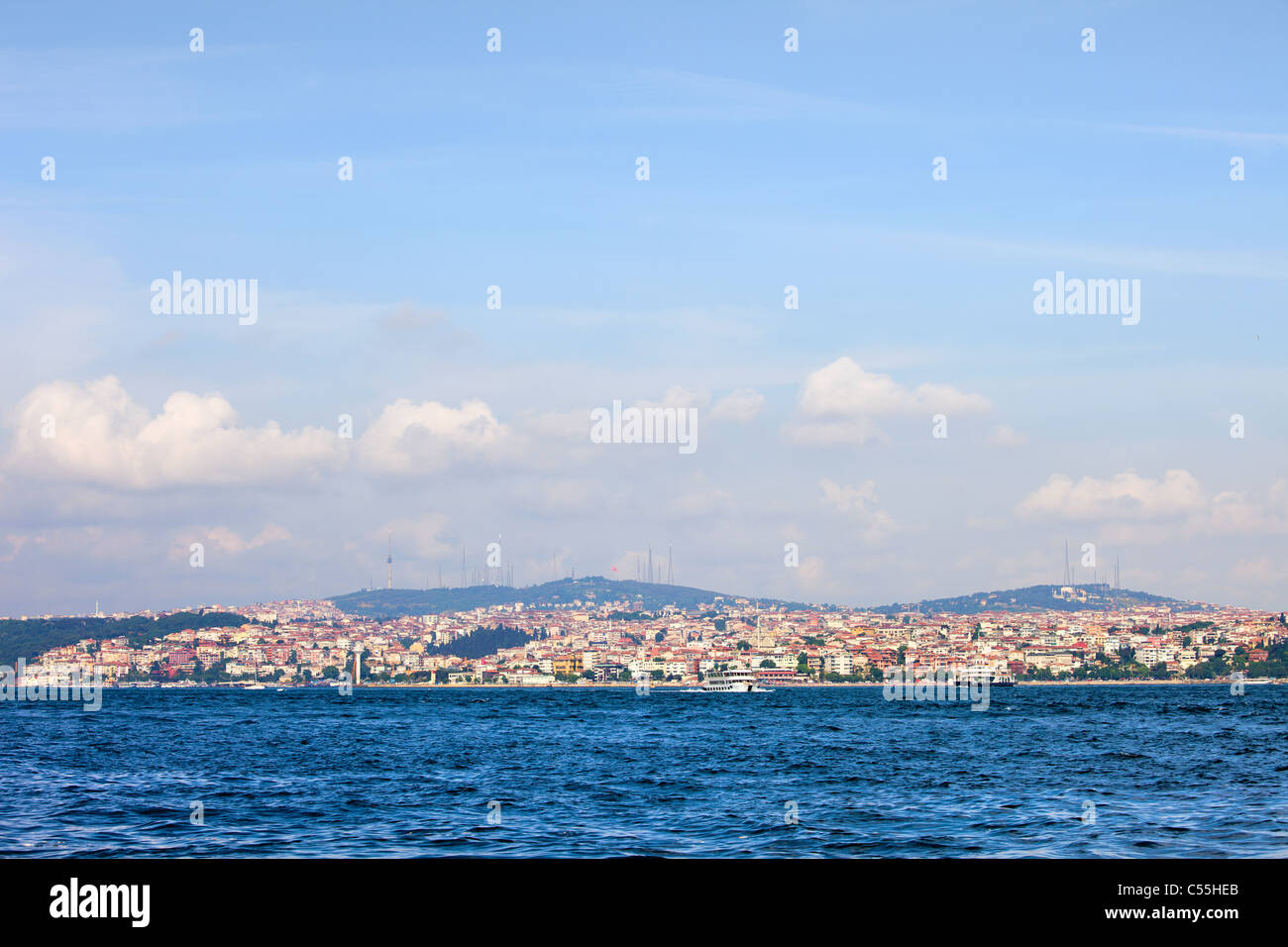 Istanbul, beginning of the Bosphorus Strait and an end of Marmara Sea ...