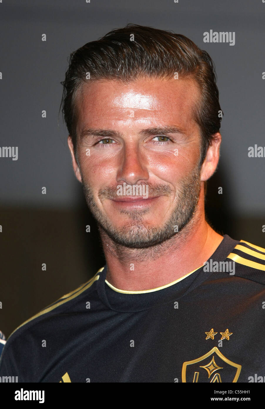 DAVID BECKHAM LA GALAXY LAUNCH NEW 3RD KIT DOWNTOWN LOS ANGELES ...