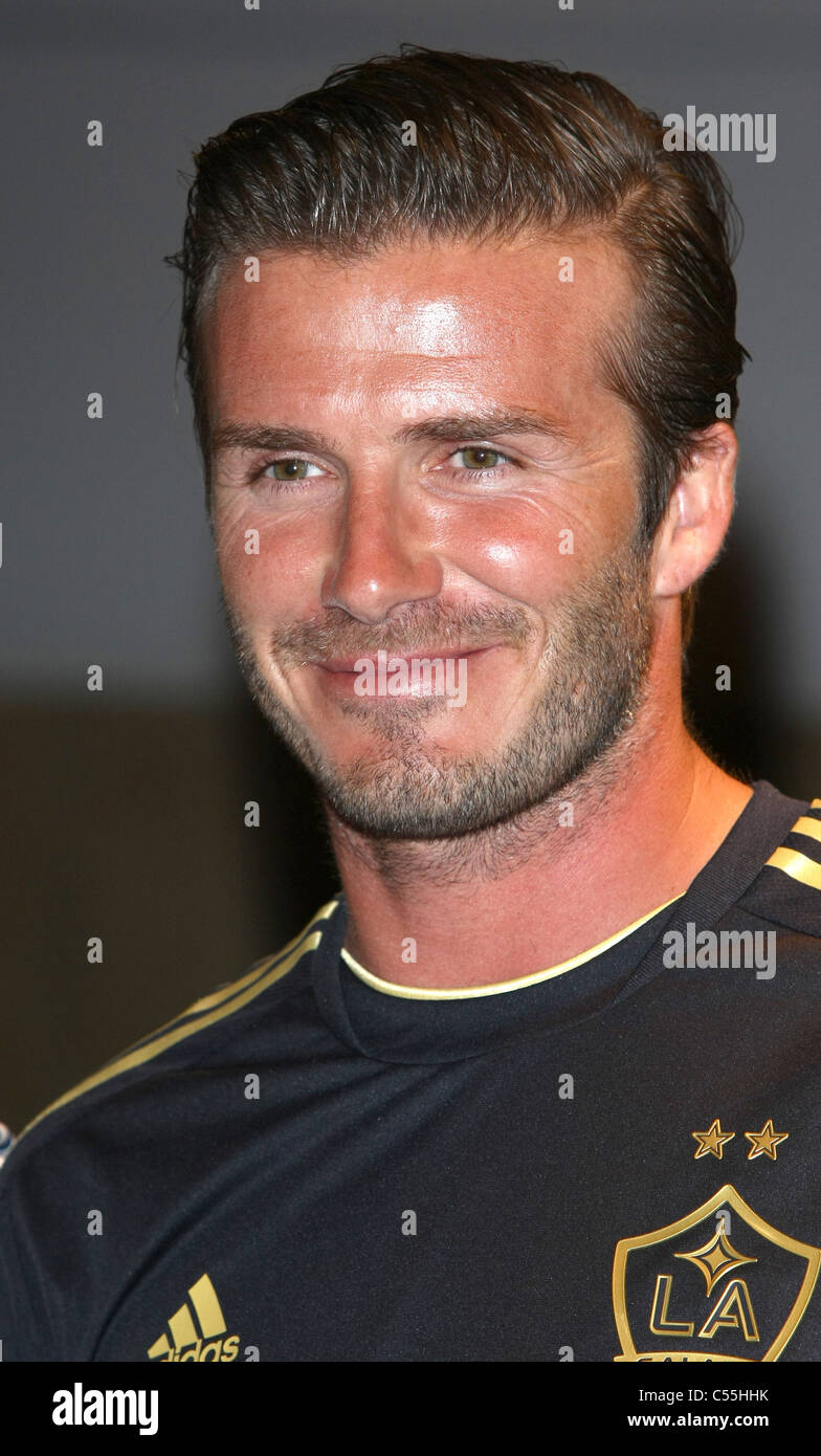 DAVID BECKHAM LA GALAXY LAUNCH NEW 3RD KIT DOWNTOWN LOS ANGELES ...