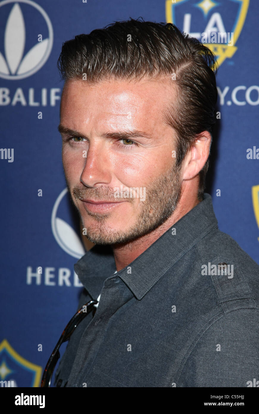 DAVID BECKHAM LA GALAXY LAUNCH NEW 3RD KIT DOWNTOWN LOS ANGELES ...
