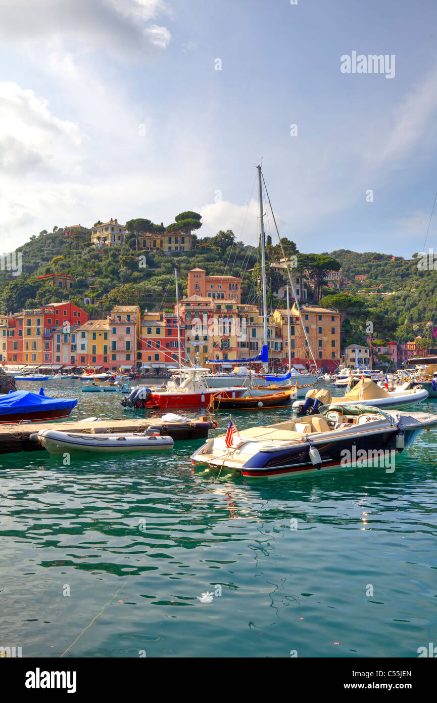 Portofino - a port city in Liguria on the Mediterranean Sea with many ...