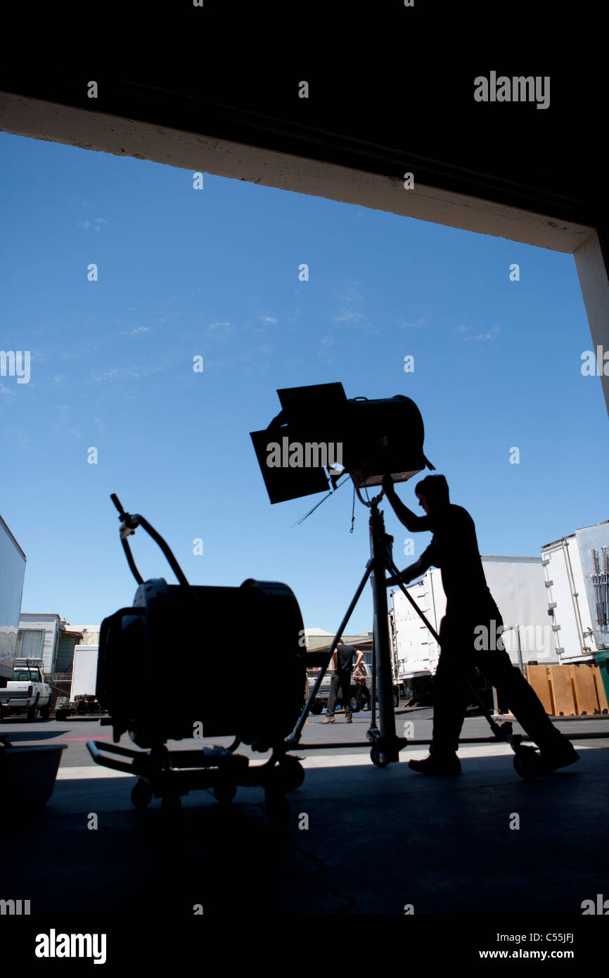 Camera man and kit Stock Photo - Alamy