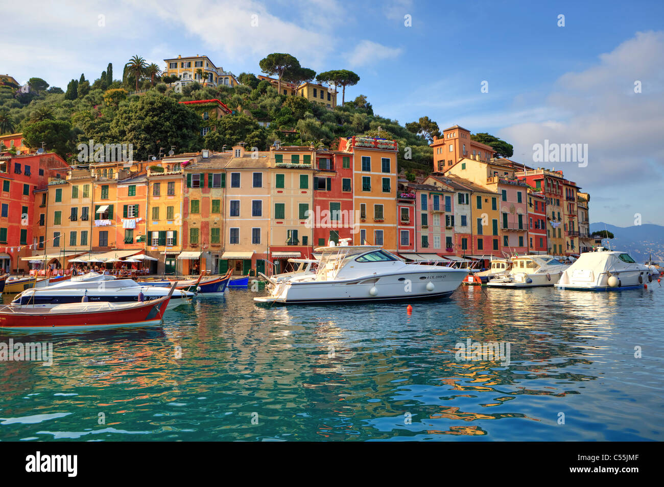 Portofino - a port city in Liguria on the Mediterranean Sea with many ...