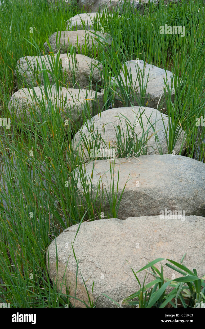 stone bridge with weed Stock Photo - Alamy