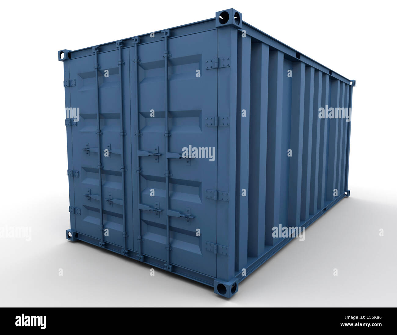 3D render of a freight container Stock Photo - Alamy