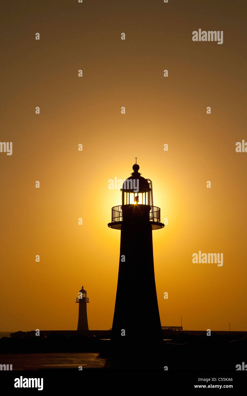 lighthouse in dusk Stock Photo - Alamy