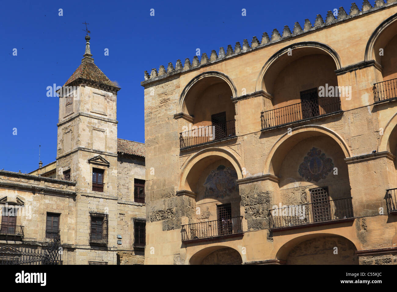 The [Bishop's Palace] [Obispado de Cordoba] (left) and part of the ...