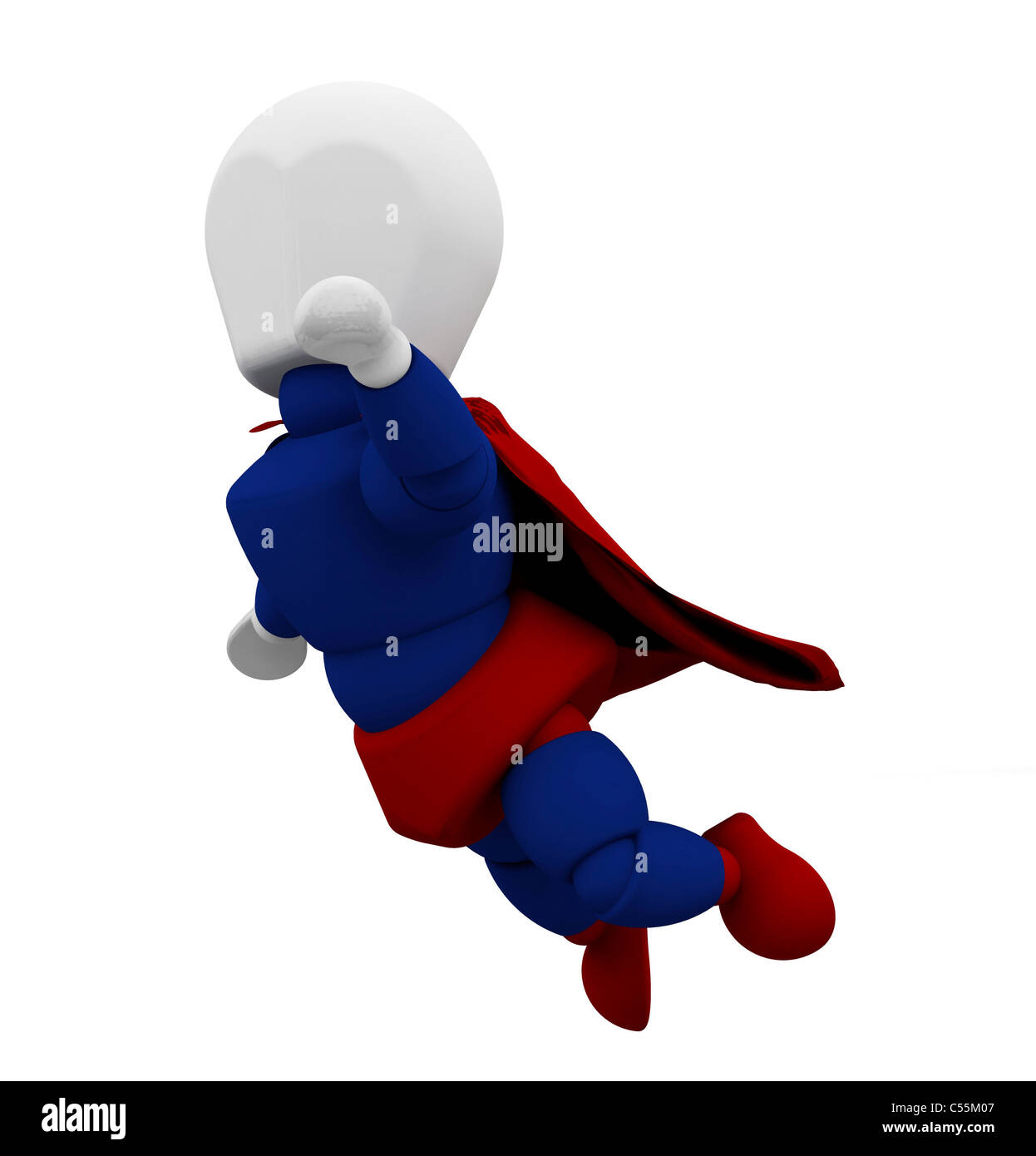 3D render of caped superhero Stock Photo - Alamy