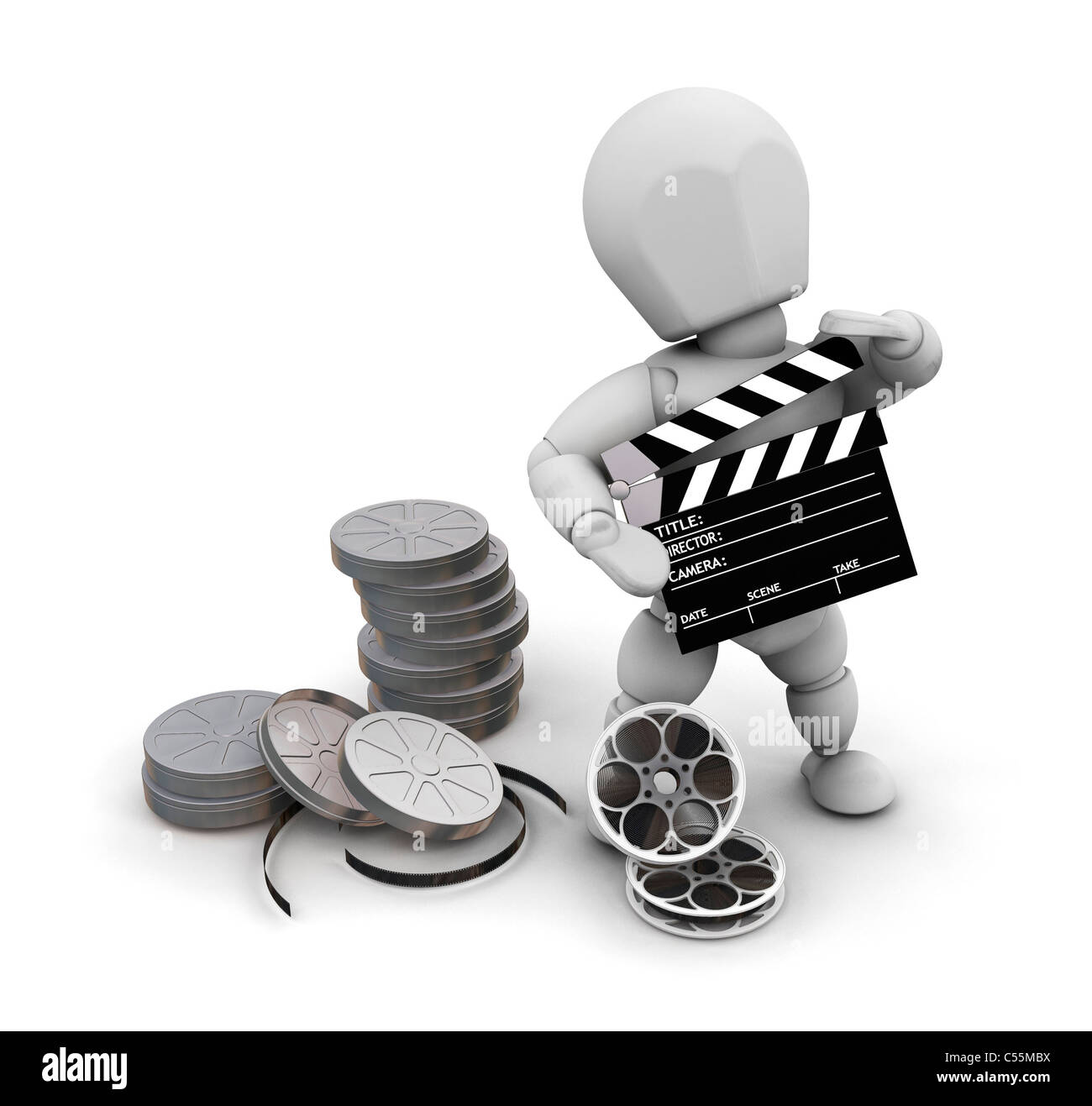 3d render movie items hi-res stock photography and images - Alamy