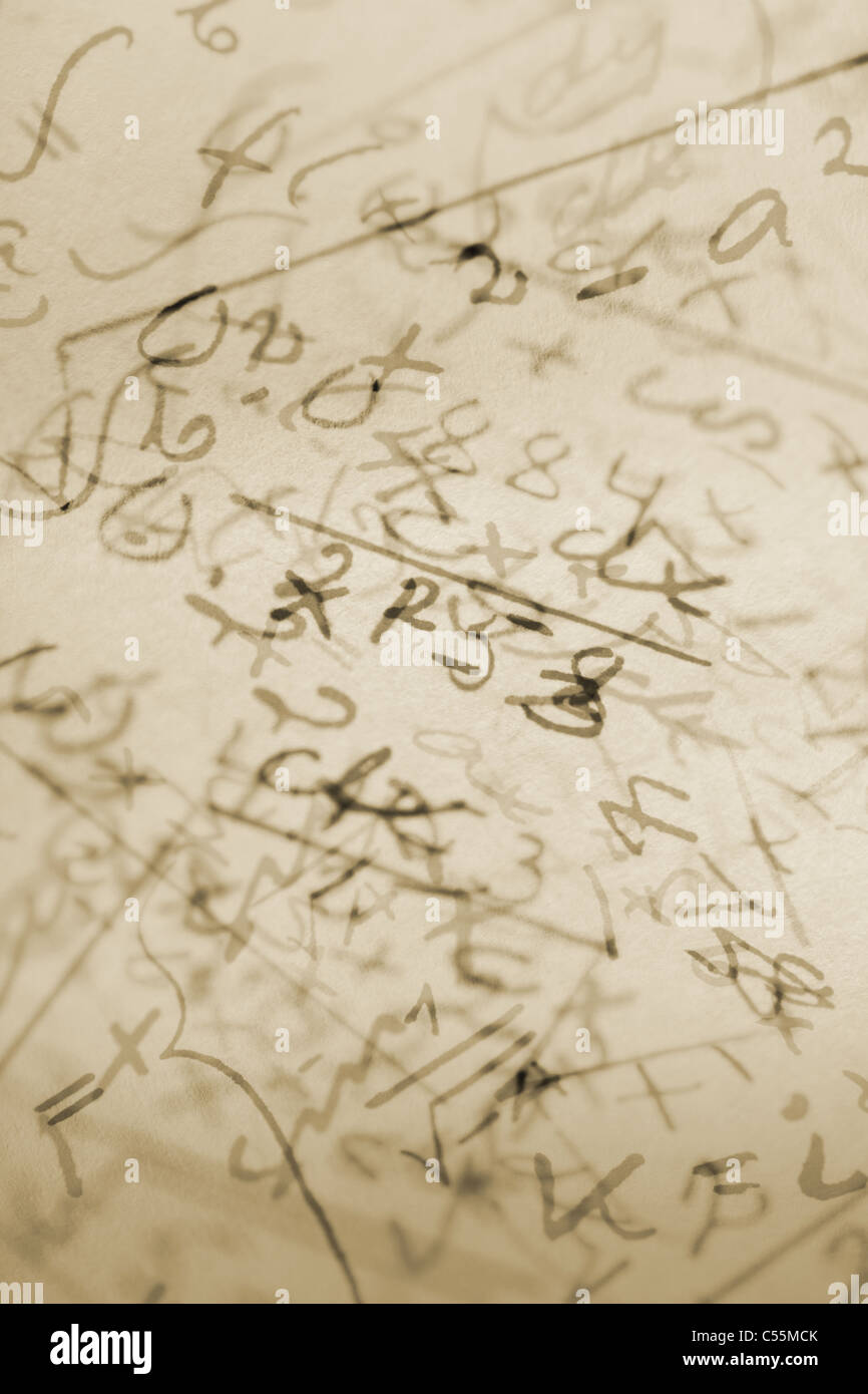 Mathematic formulas hi-res stock photography and images - Alamy