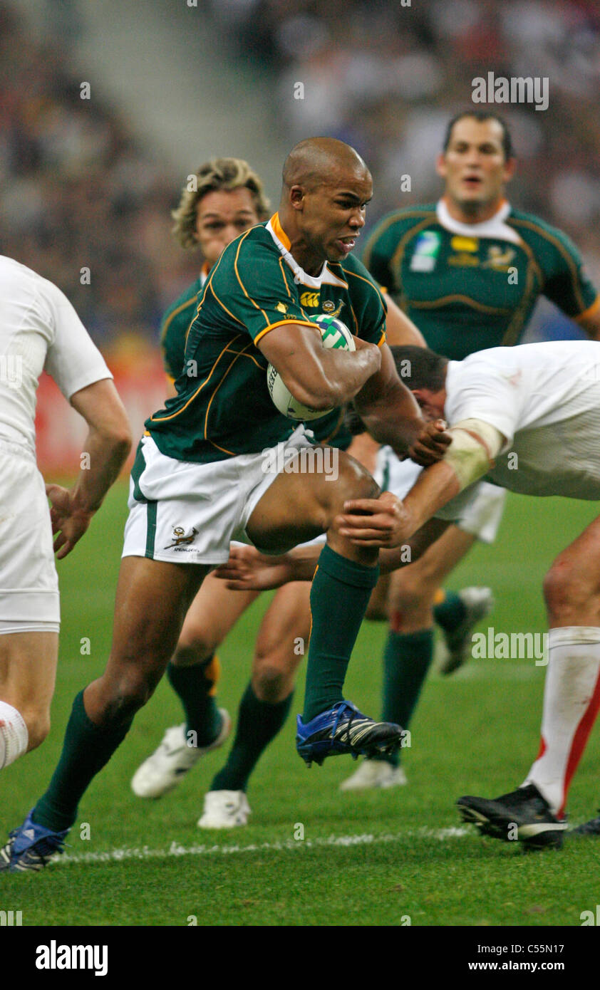 JP PIETERSEN Rugby World Cup 2007 FINAL ENGLAND v SOUTH AFRICA Stade de ...