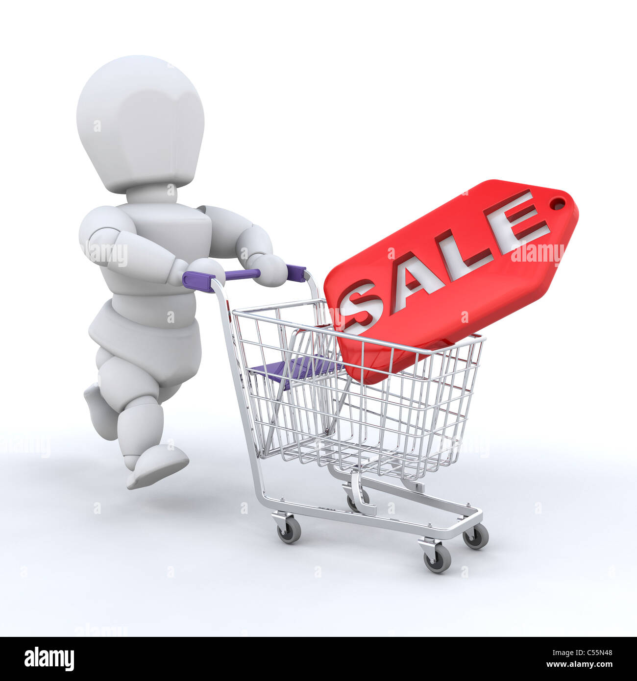 Someone hitting the sales Stock Photo - Alamy
