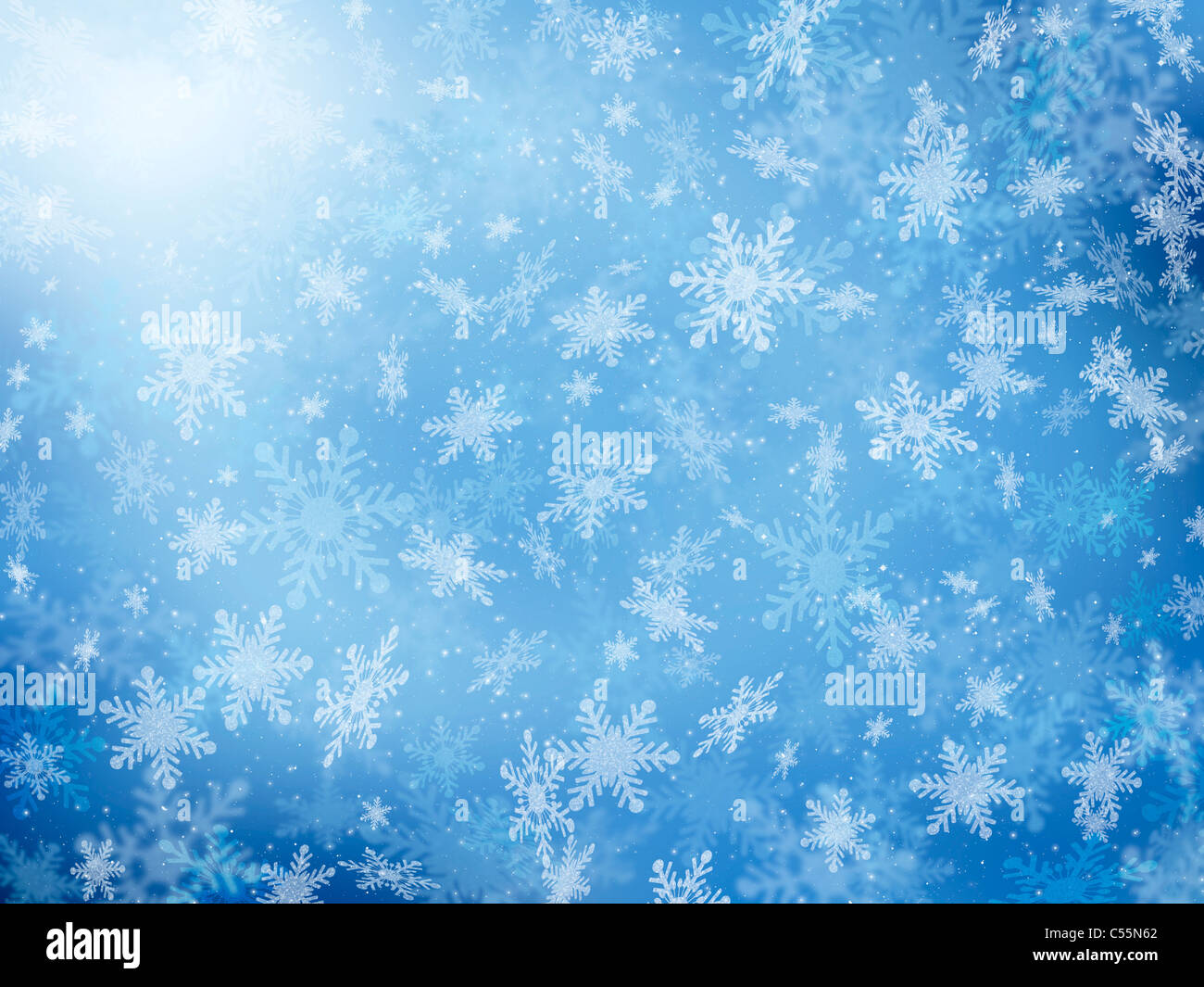 Background of falling snowflakes Stock Photo - Alamy