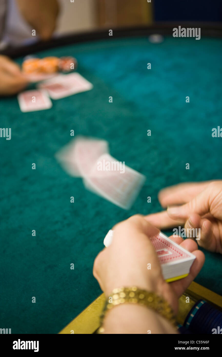 Croupier dealing cards hi-res stock photography and images - Alamy