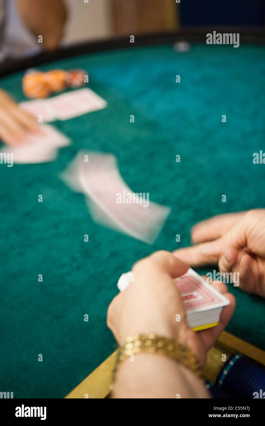 Croupier dealing cards hi-res stock photography and images - Alamy