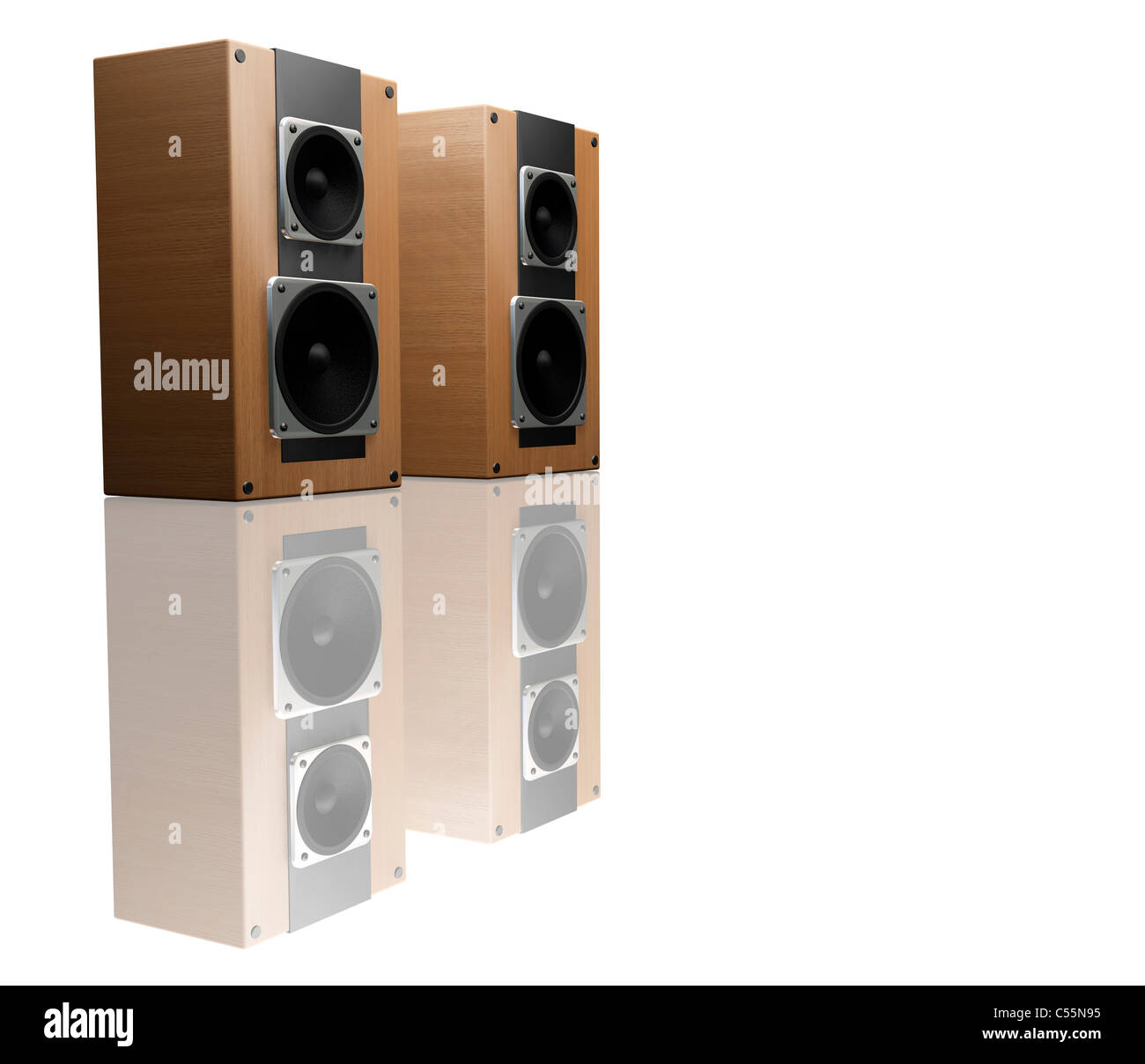 3D render of speakers Stock Photo - Alamy
