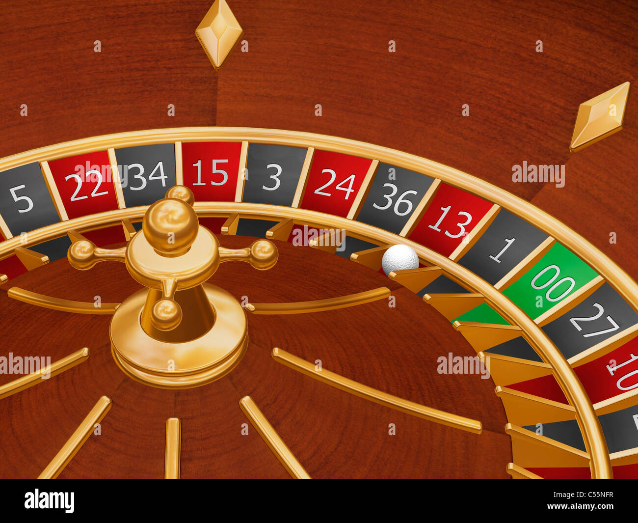 Roulette wheel ball on number hi-res stock photography and images - Alamy