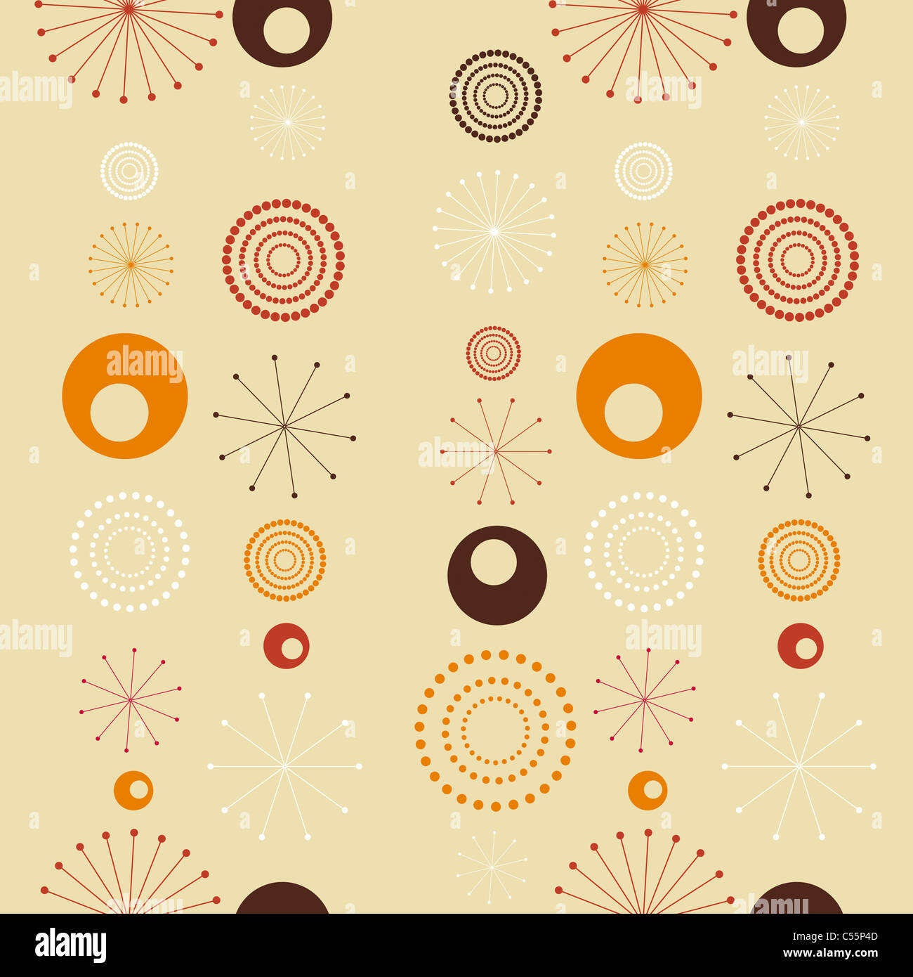 Seamless tile retro pattern Stock Photo - Alamy