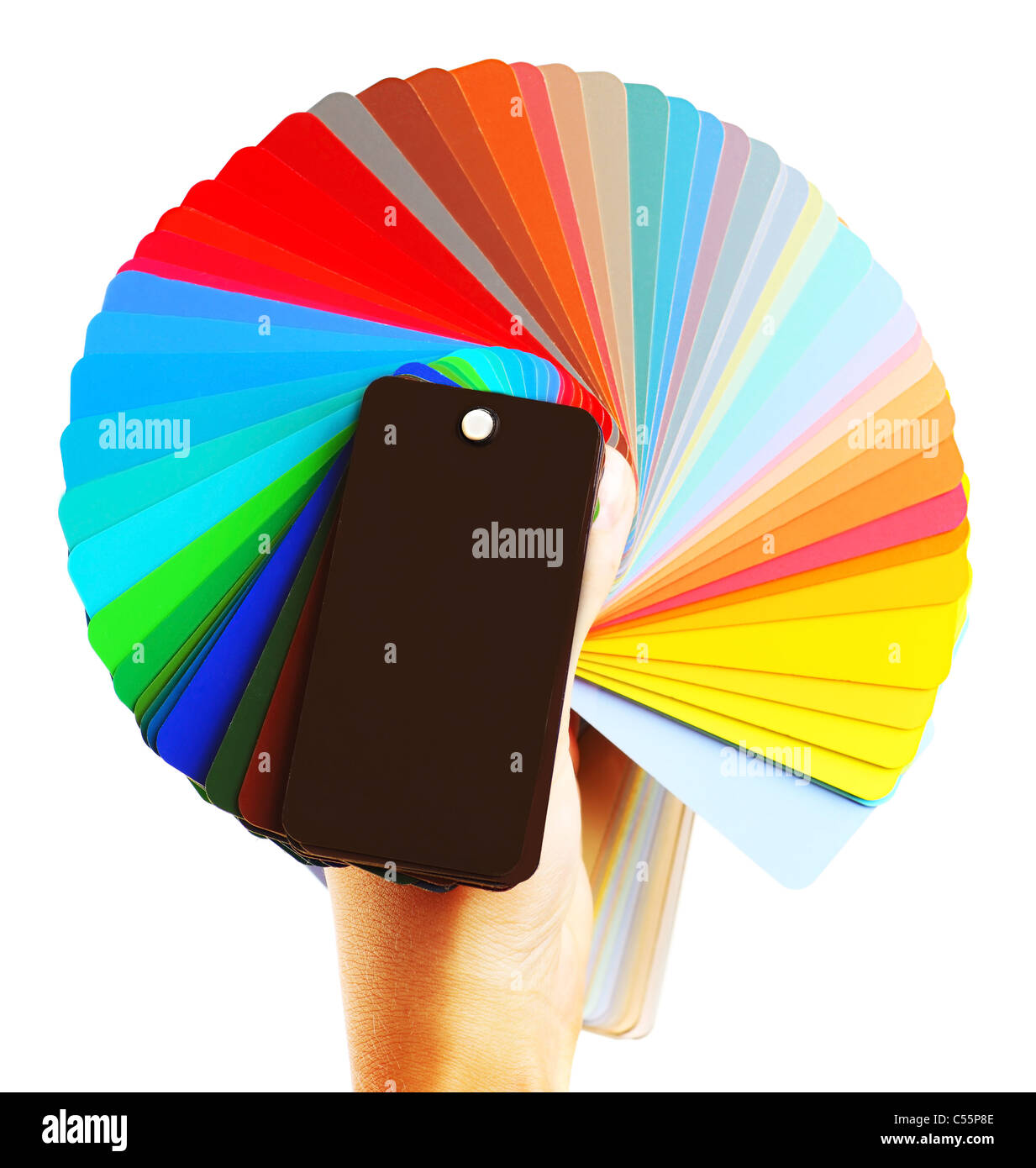 Colors range palette isolated on white background Stock Photo - Alamy