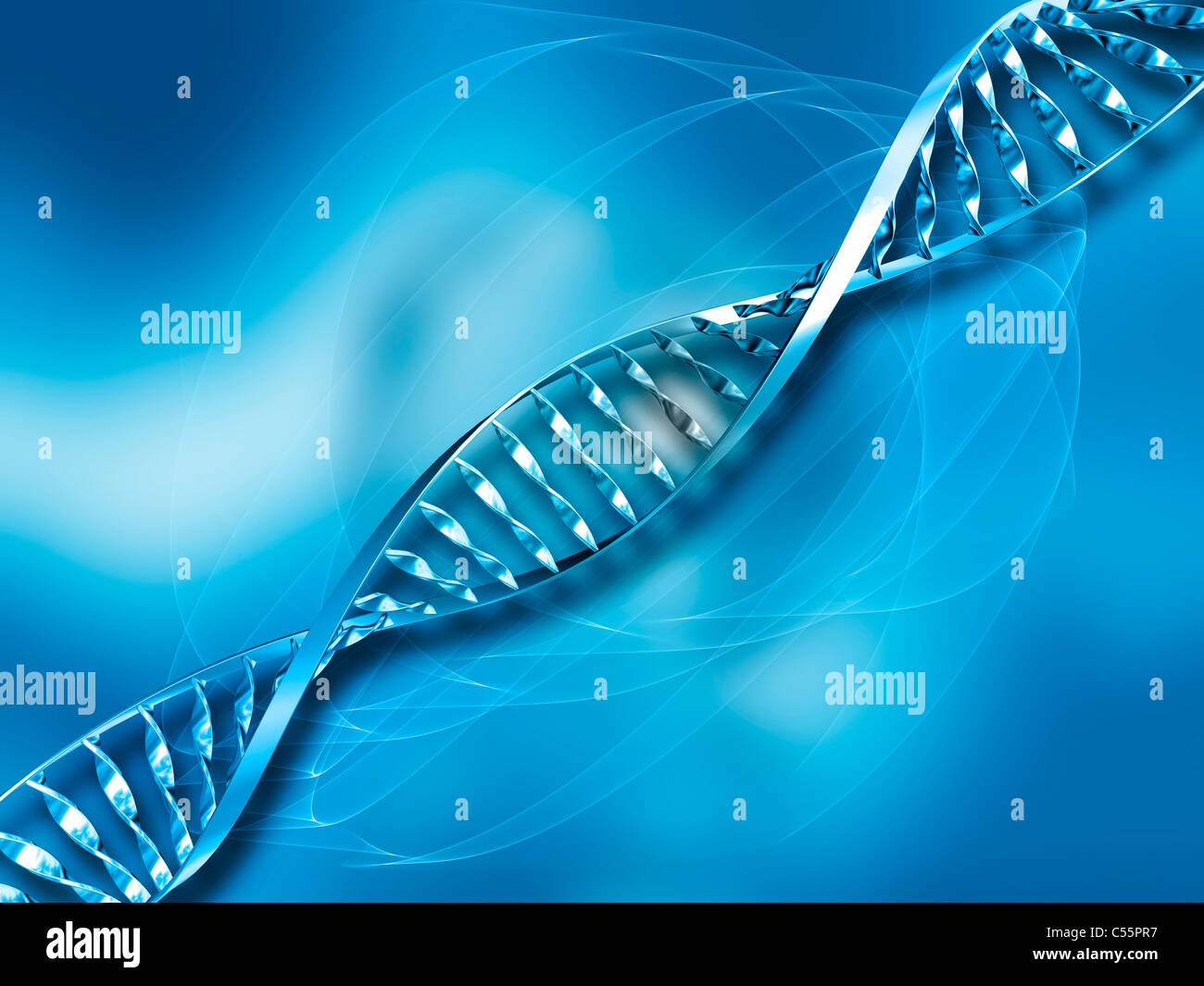 DNA strands on abstract background Stock Photo - Alamy