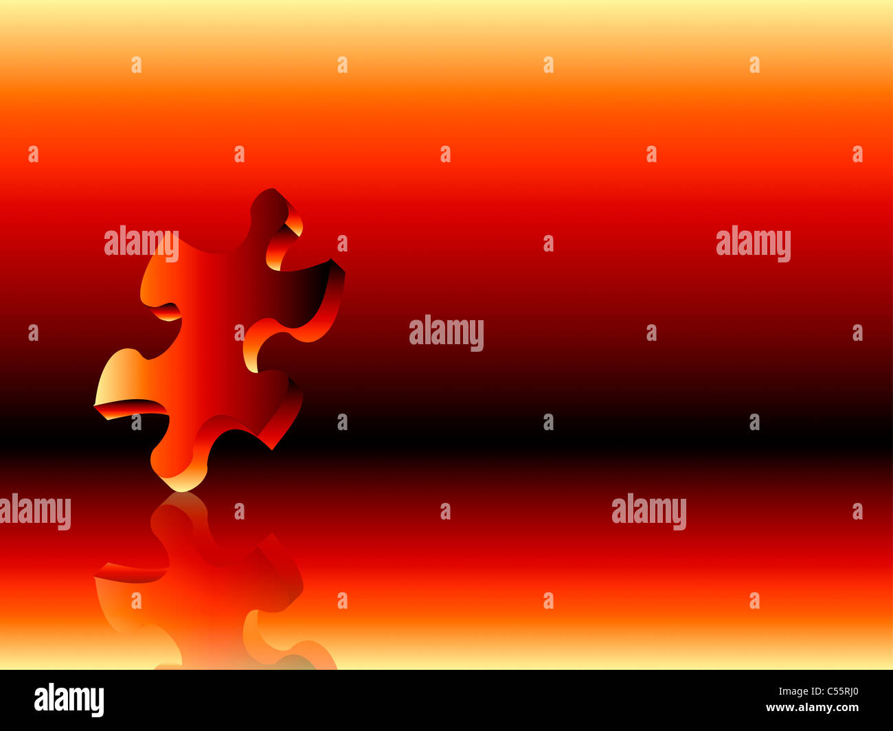 Balancing puzzle piece Stock Photo - Alamy