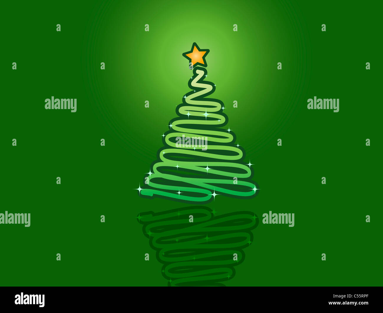Scribble Christmas tree background Stock Photo - Alamy