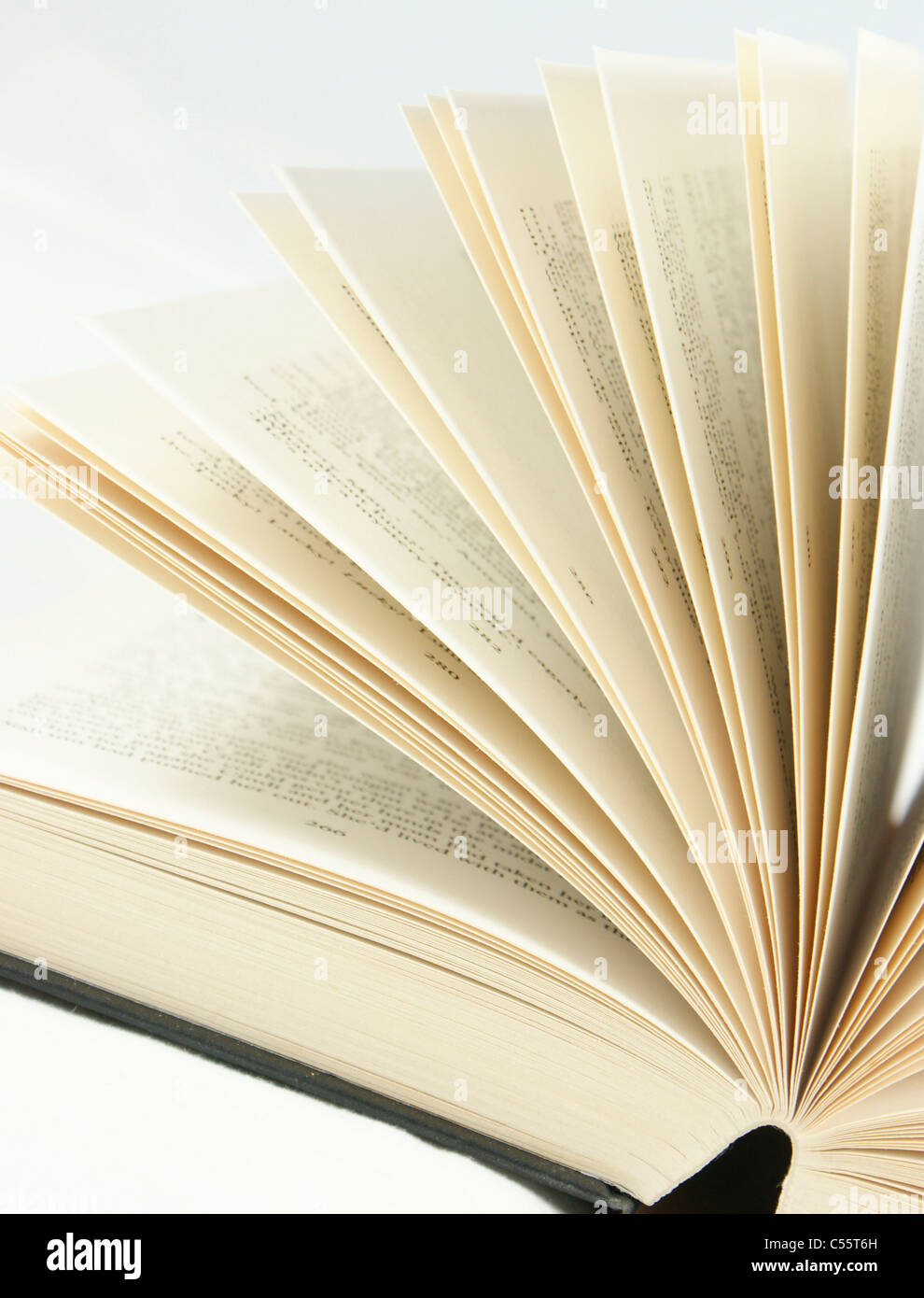 Close up shot of book pages turning Stock Photo - Alamy