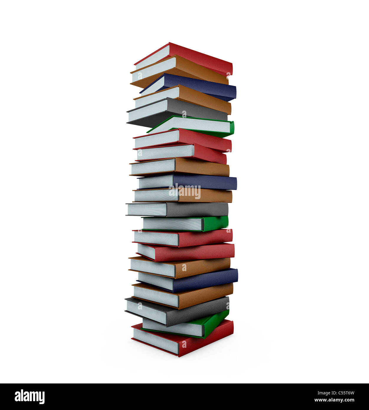 3D render of a huge stack of books Stock Photo - Alamy