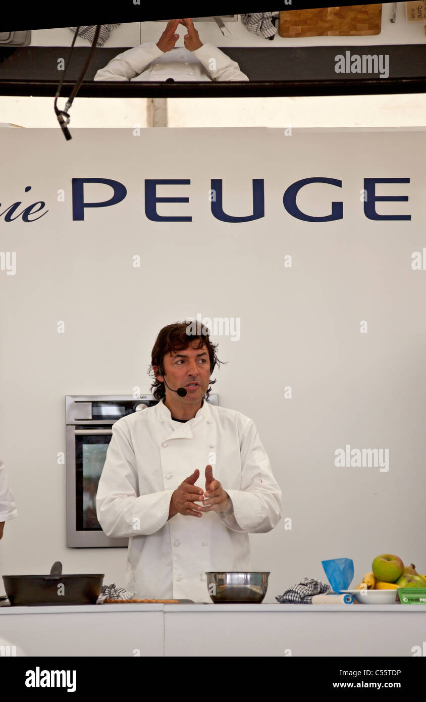 French celebrity chef Jean Christophe Novelli doing a cookery ...