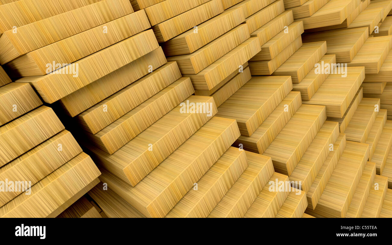 3D render of wooden planks Stock Photo - Alamy