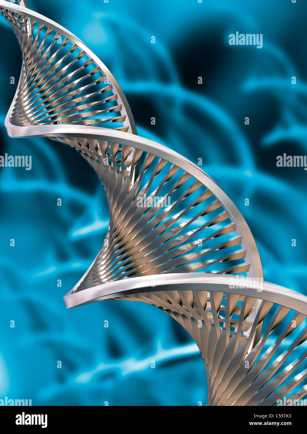 DNA strands on abstract background Stock Photo - Alamy
