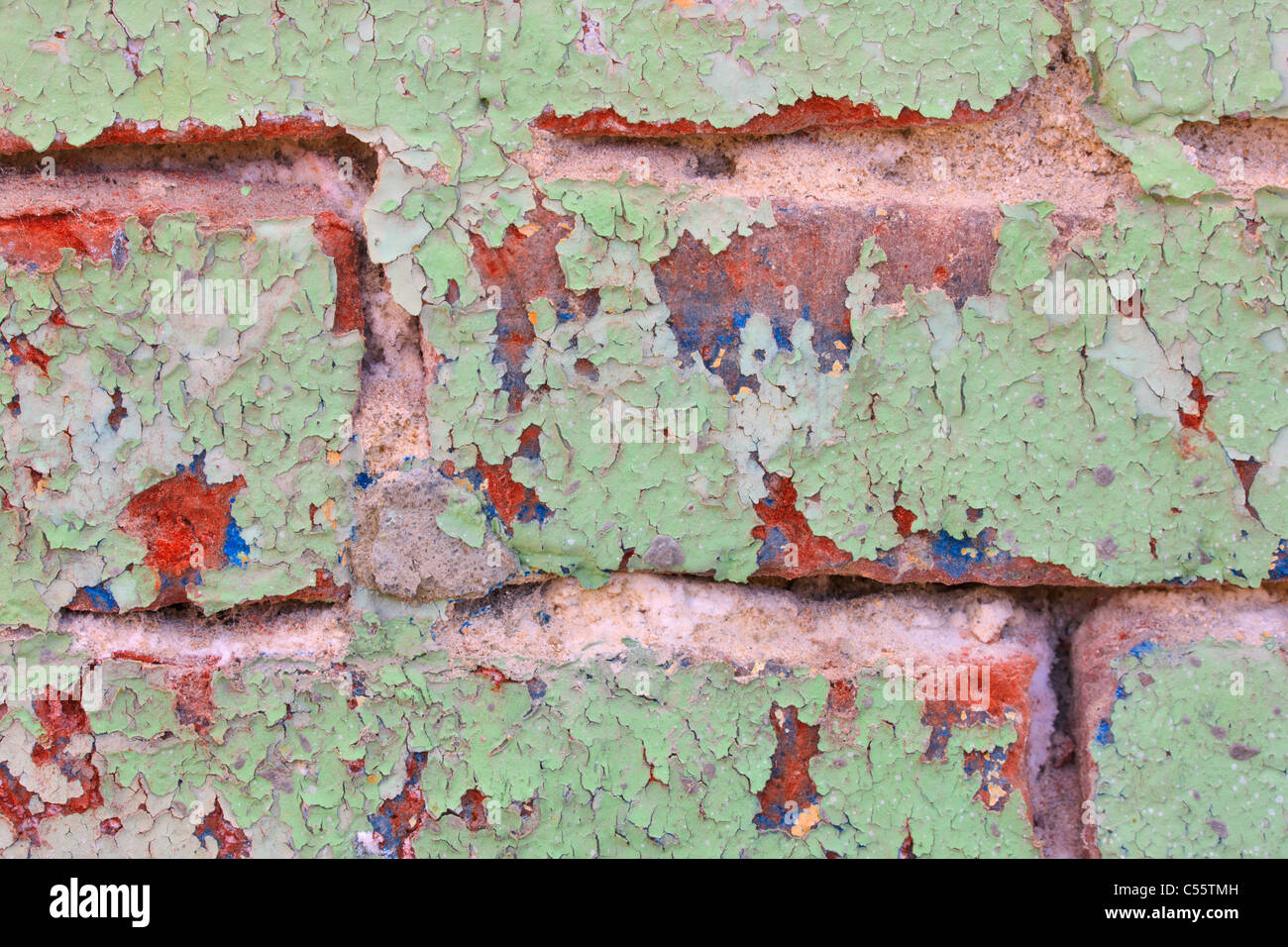 Detail of a weathered brick wall, Palouse, Washington State, USA Stock ...