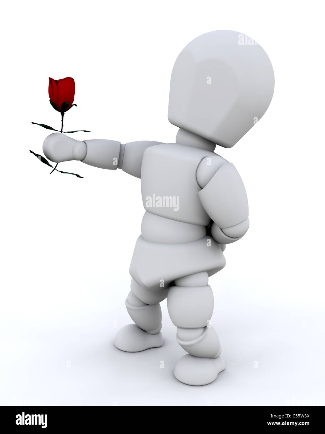 A man giving a rose Stock Photo - Alamy