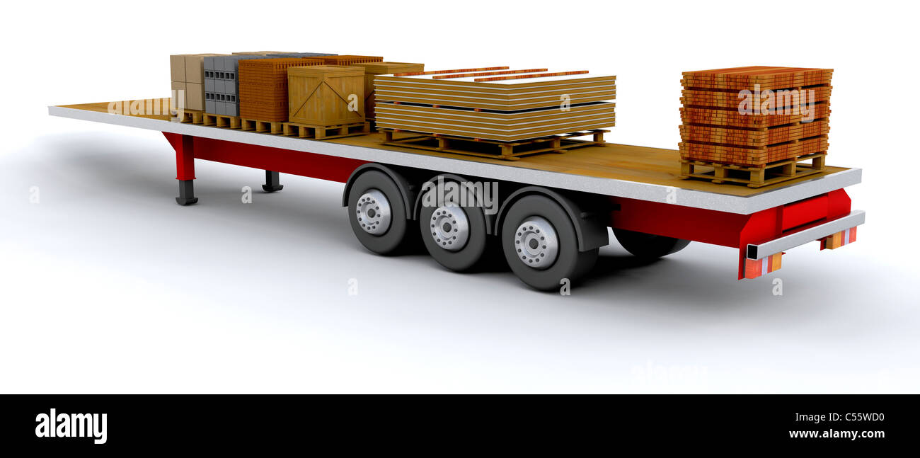 Heavy goods vehicle with load Stock Photo - Alamy