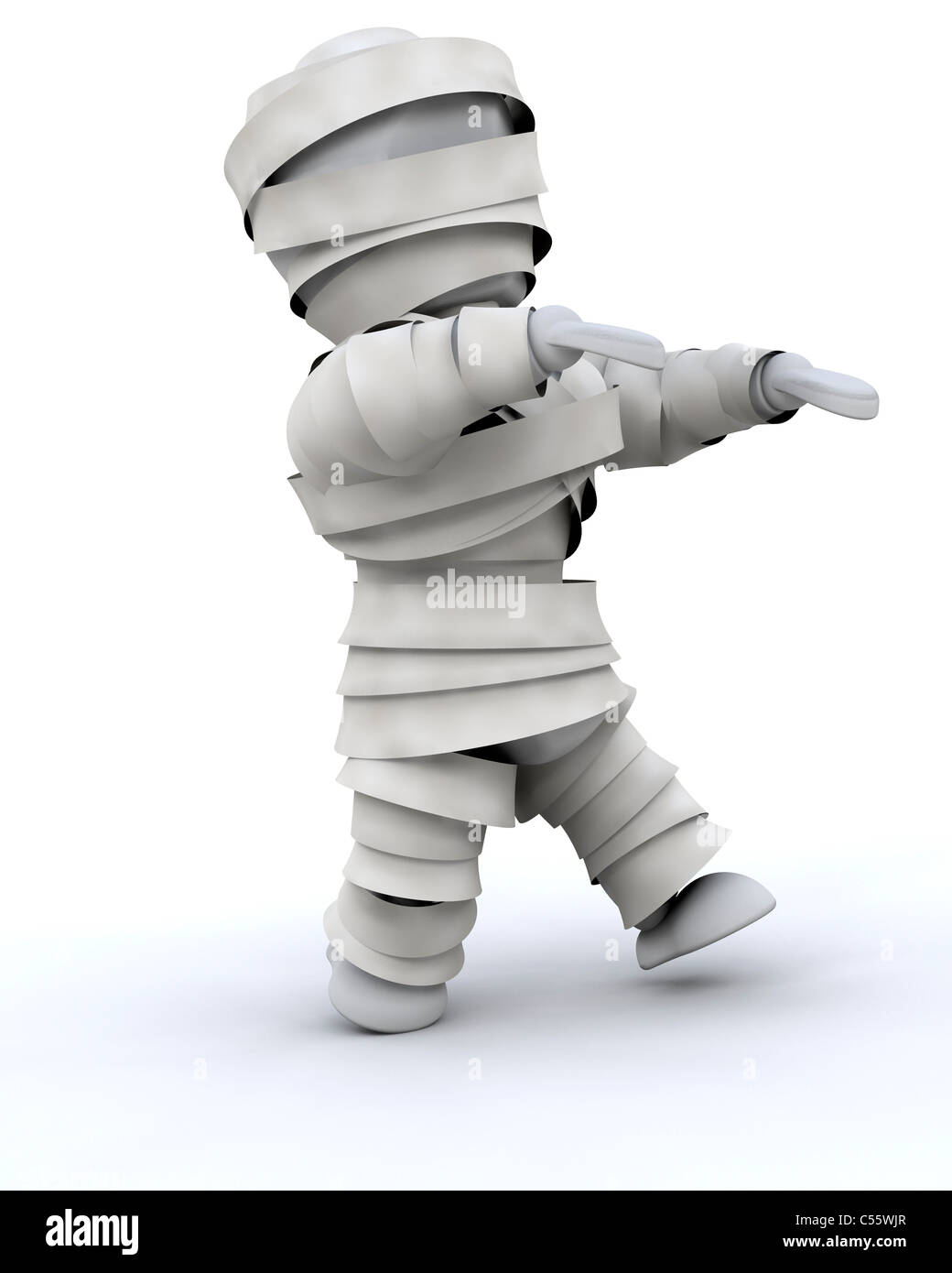 3D render of a man in halloween mummy costume Stock Photo - Alamy