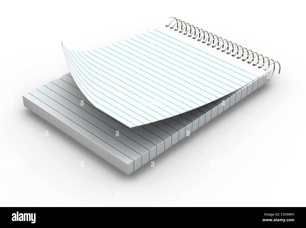 3D render of a notepad Stock Photo - Alamy