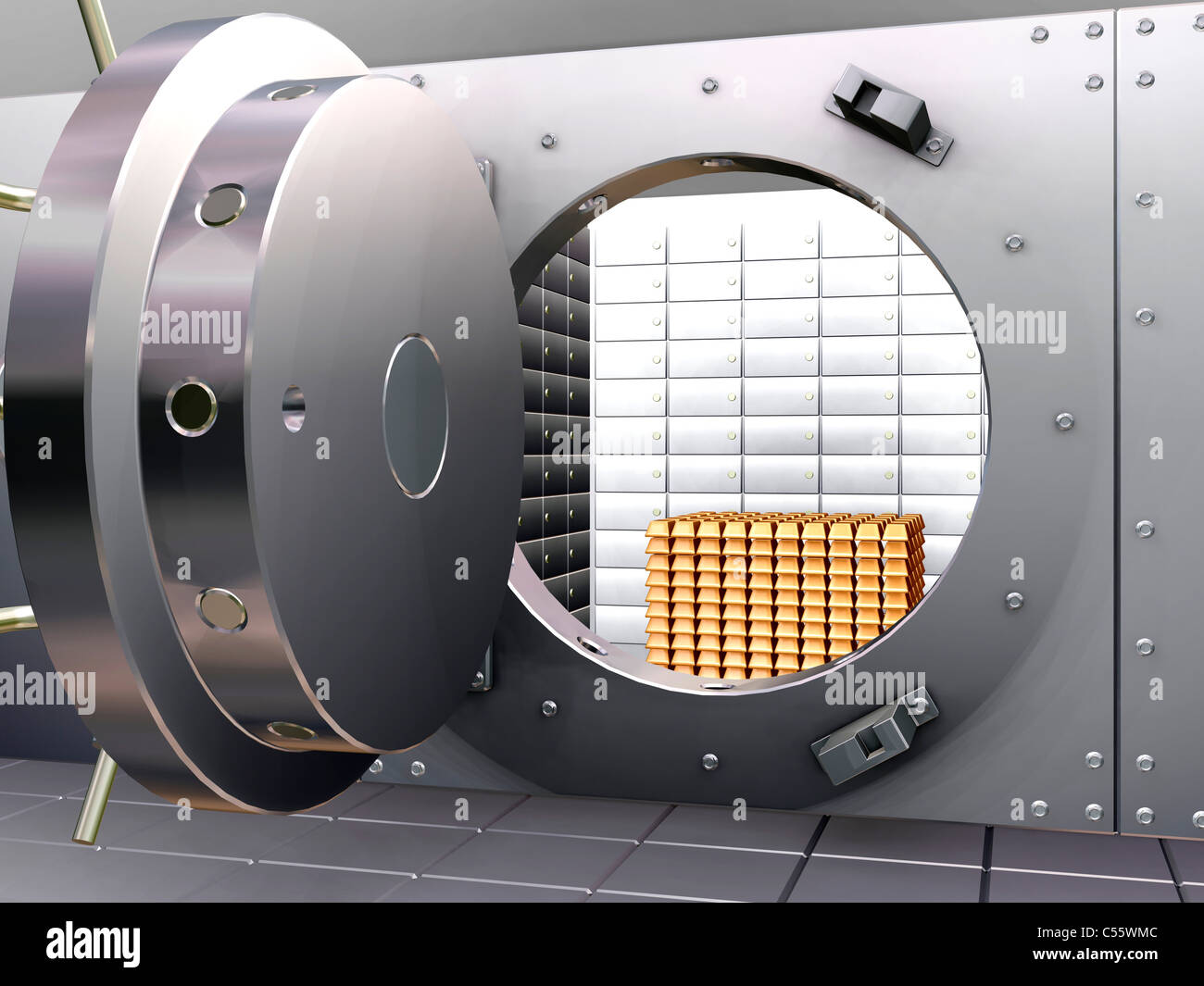 Gold bullion vault hi-res stock photography and images - Alamy