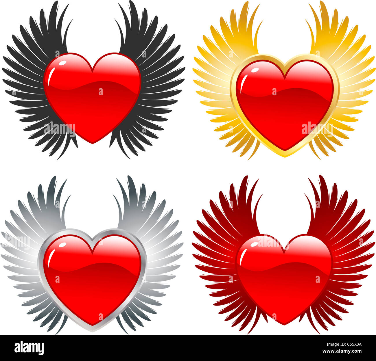 Cool Heart Designs With Wings