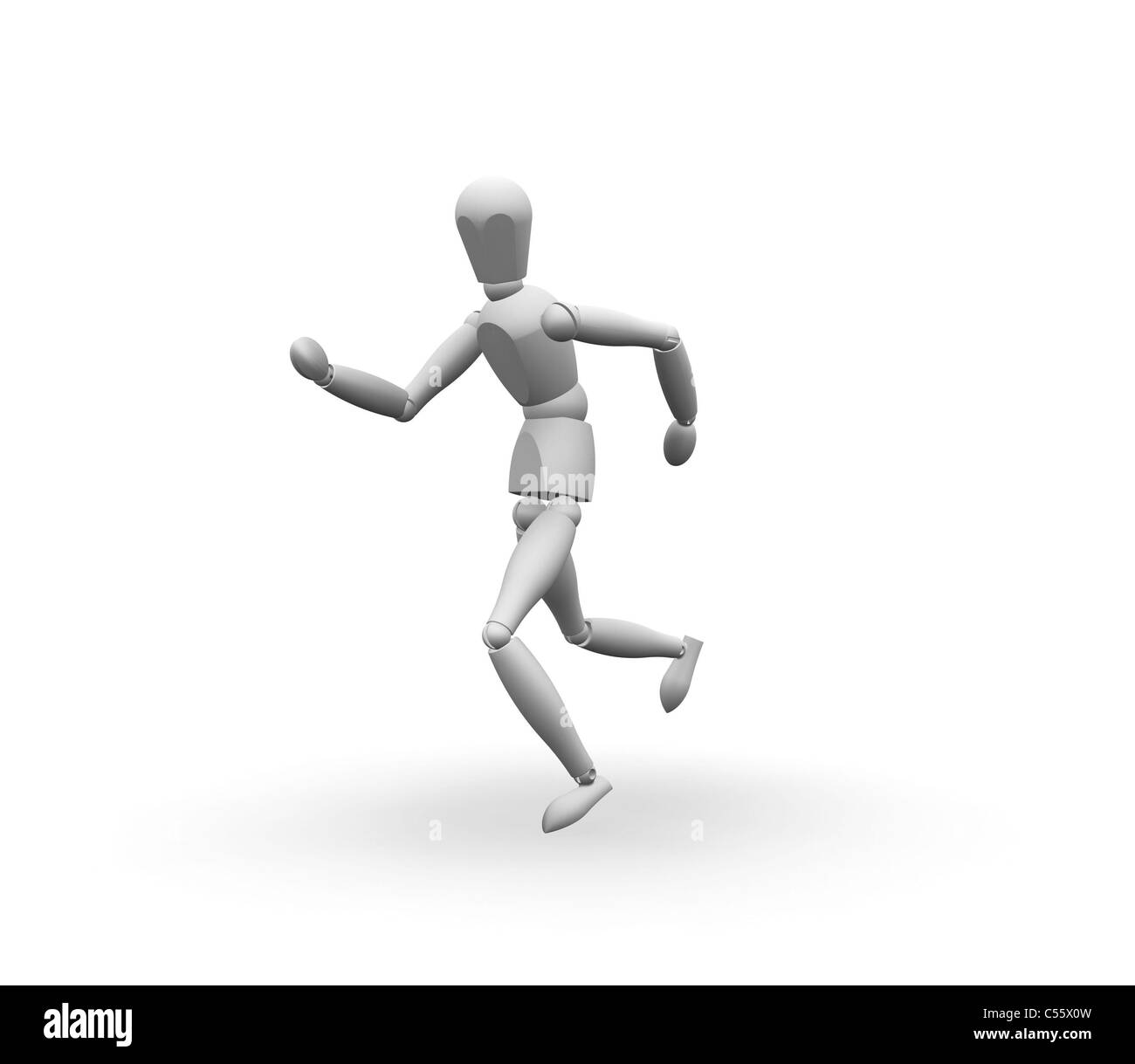 3D render of a man running Stock Photo - Alamy
