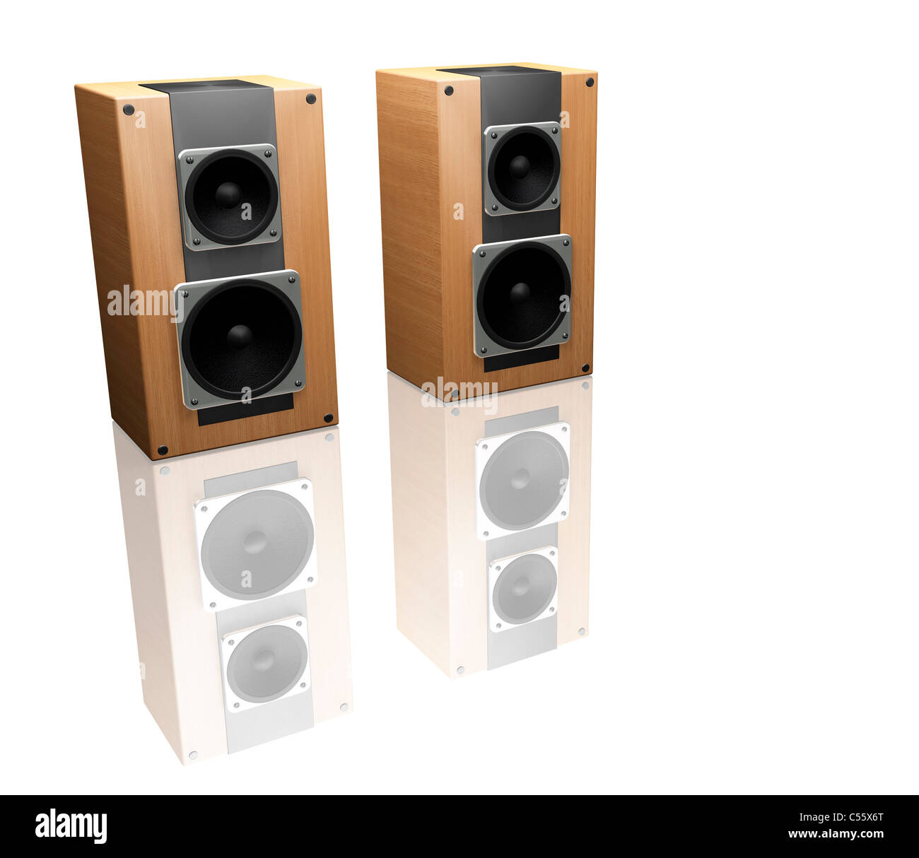 3D render of speakers Stock Photo - Alamy