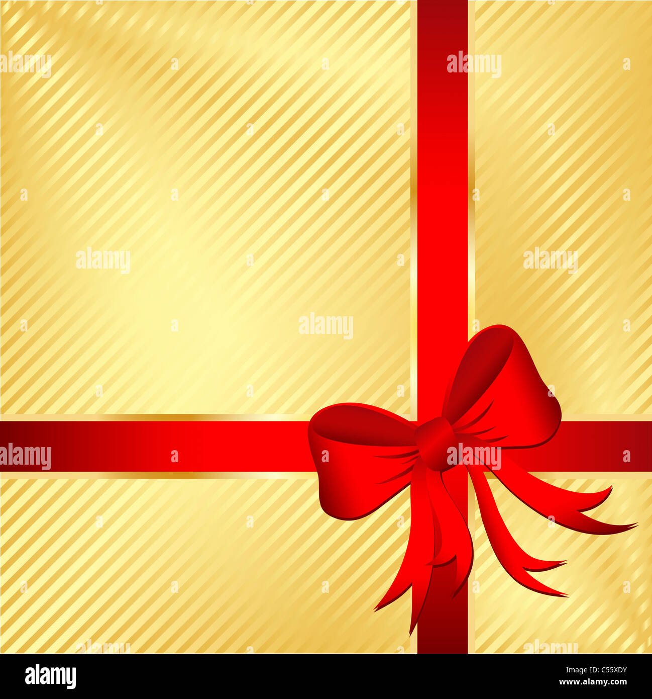 Wrapped gift background with ribbon Stock Photo - Alamy