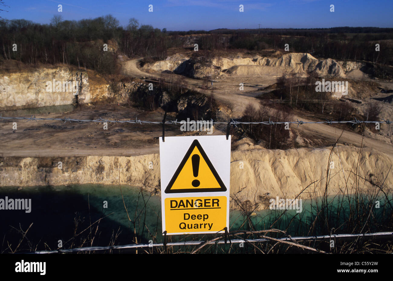 High Visibility Warning Sign Stock Photos & High Visibility Warning ...